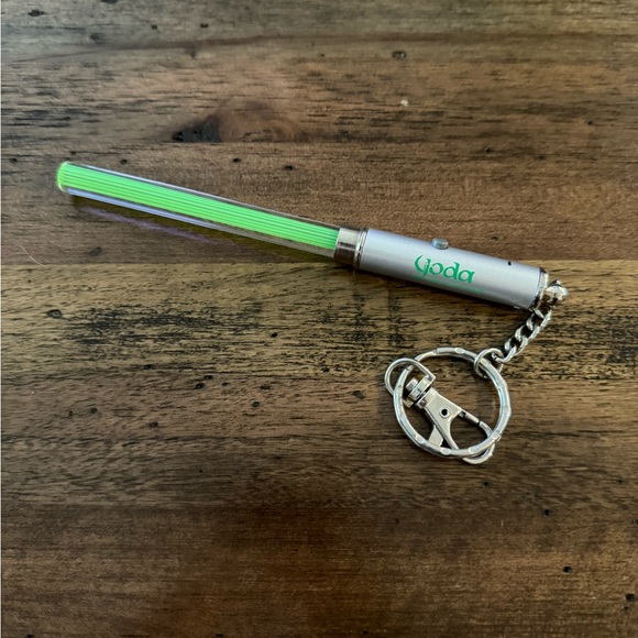 Star Wars | Other | Disney Star Wars Yoda Light Up Lightsaber Key Chain ...